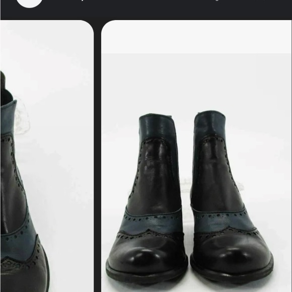 fidgi | Shoes | Fidgi Color Blocked Wing Tip Chelsea Ankle Boots | Poshmark